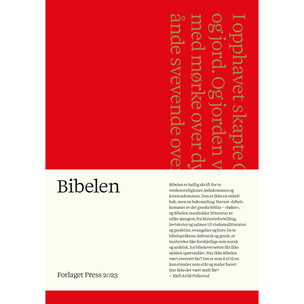 Bibelen (Pollestad 2023), rød utgave – St. Olav forlag og bokhandel